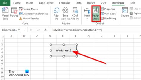How To Navigate Between Excel Worksheets Using Command Button