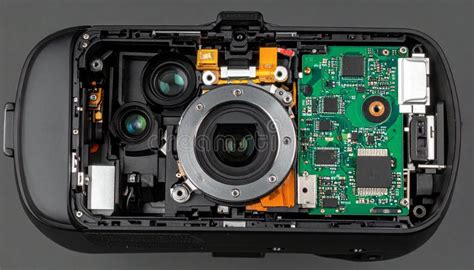 Vr Headset Teardown Internal Electronics And Optics Stock