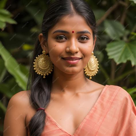 Premium Photo Indial Tamil Girl Natural Looks