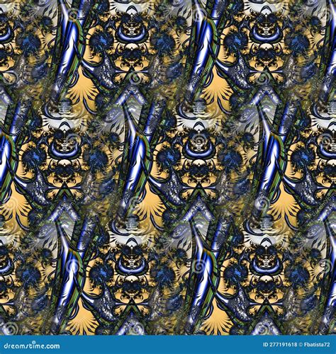 Fractal Complex Patterns Mandelbrot Set Detail Digital Artwork For Creative Graphic Stock