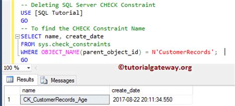 SQL CHECK Constraint