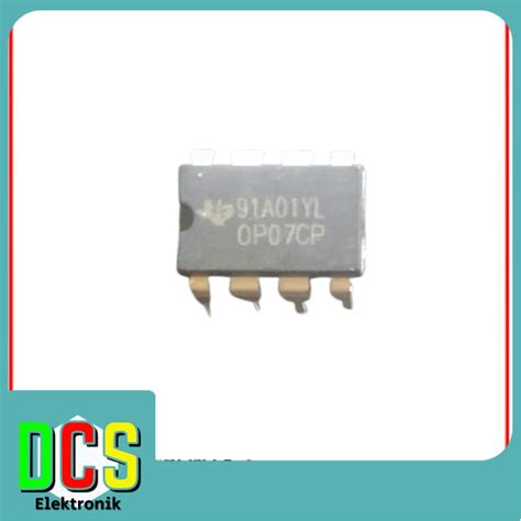 Jual Ic Dip Op07 Operational Amplifier Op Amp Ultra Low Offset Shopee