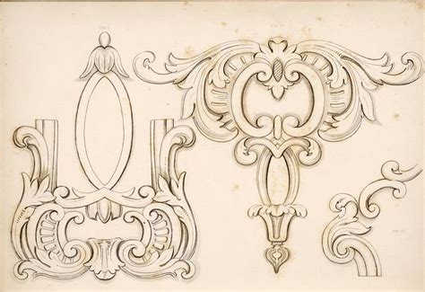 Ornament Drawing Art Decor Wood Carving Patterns