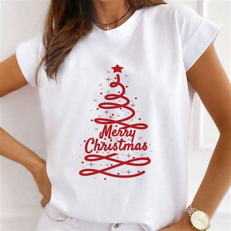 Lovely Christmas White T Shirt Y Christmas Tshirts Christmas Tops