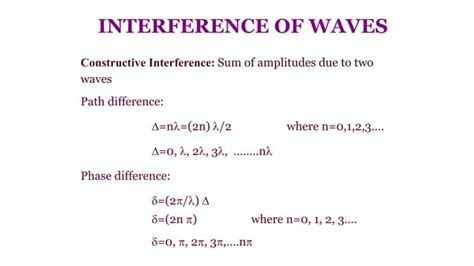 Interference And Diffraction Pptx