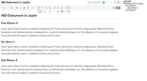 Outline Functionality For The Markdown Editor In Nextcloud · Issue