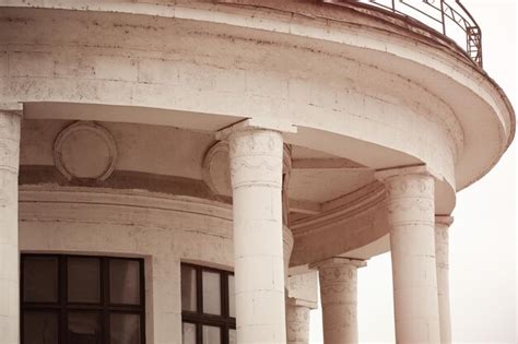 Premium Photo Facade Of Beautiful Building With Columns