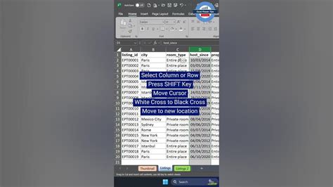 Excel How To Easily Move Rows And Columns In Your Data Exceltips