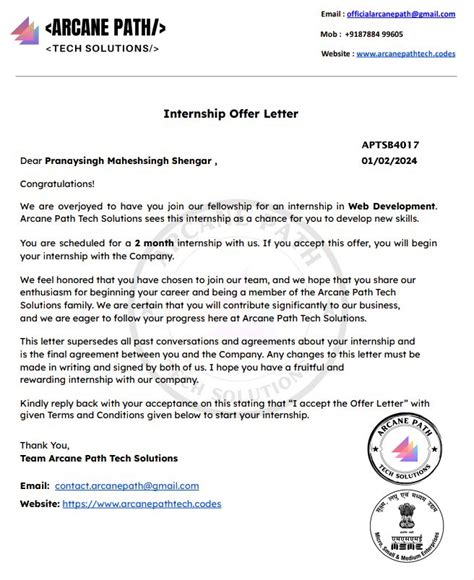 Pranay Shengar On Linkedin Arcanepathinternship