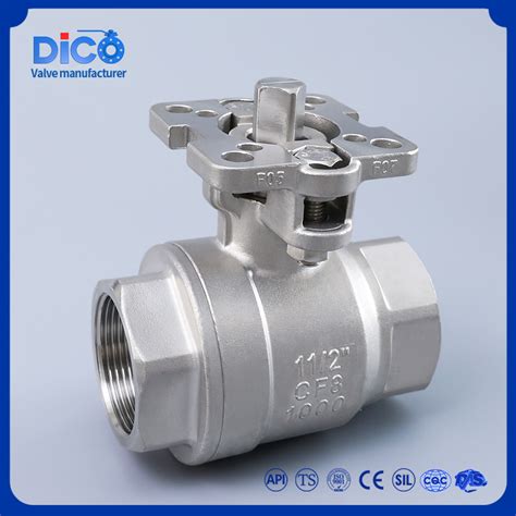 34 Inch Stainless Steel Ball Valve Stainless Steel With High Platform