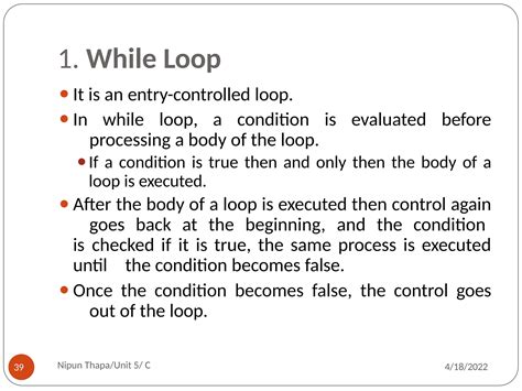 Structured Programming Unit 5 Control Structurepptx