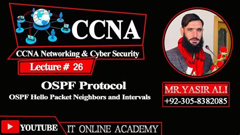 CCNA Part OSPF Part OSPF Hello Packets Neighbors And Intervals By Yasir Ali YouTube