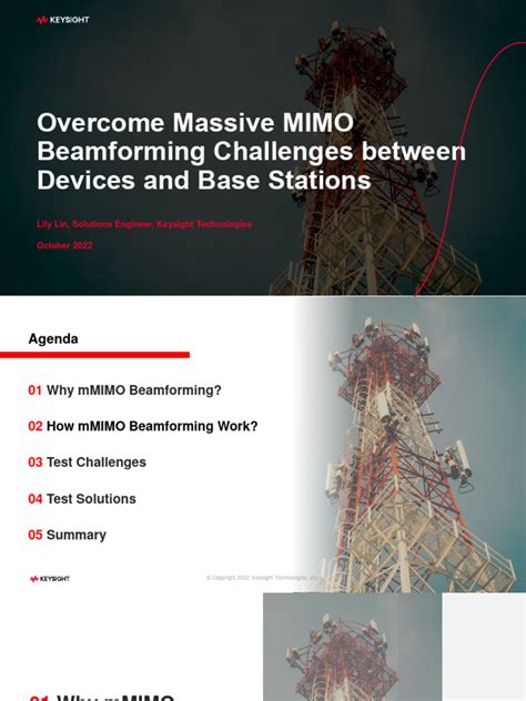 Track A5 Overcome Massive Mimo Beamforming Challenges Between Devices And Base Stations Lily Lin