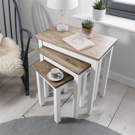 Pine Nest Of Tables Nesting Tables Noa And Nani