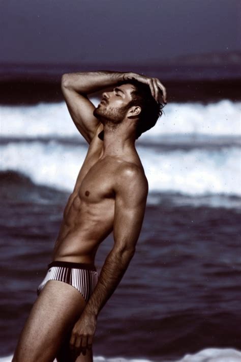 Hunksinswimsuits French Male Model In Speedos At The Beach