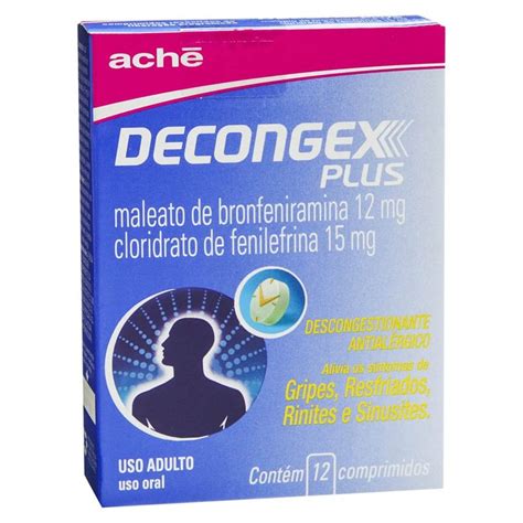 Decongex Plus Caixa 12 Comprimidos Revestidos Farma Conde