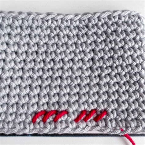 Learn How To Cross Stitch On Single Crochet Tutorial Nanas Crafty Home