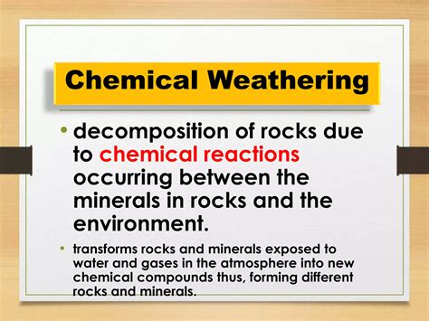 Earth Materials And Processes Exogenic Process Pptx