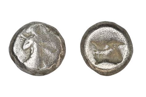 Silver Siglos Coin Punch Ancient Achaemenid Empire 559 Bc To 330 Bc
