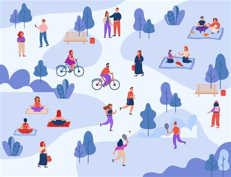 People Doing Different Activities Vector Images Over 1 600