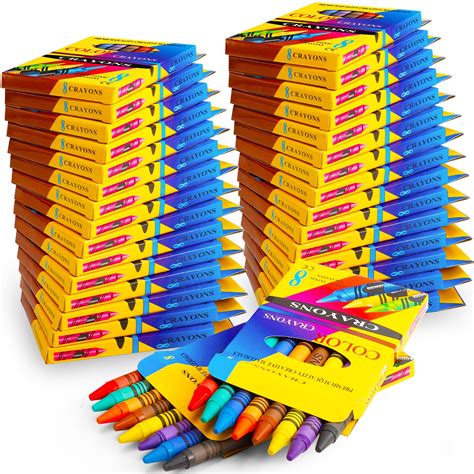 Jeffbaubl Bulk Crayons30 Boxes Of 8 Packs Color Crayons