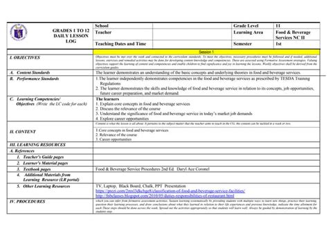 Curriculum Map Grade 9 Tle 1st Quarter Docx