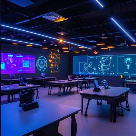 Free Futuristic Computer Lab Image Futuristic Technology Neon