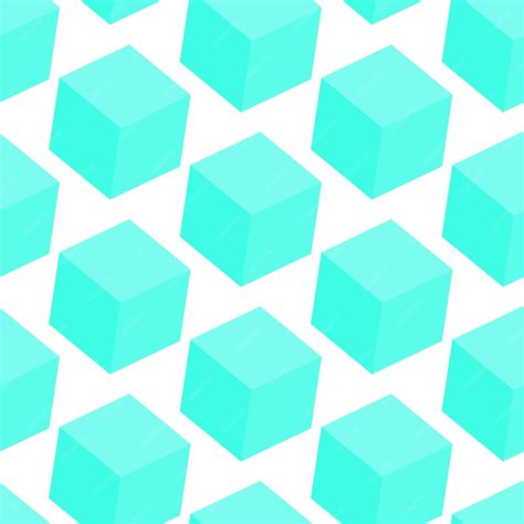 Premium Vector Pattern Flat Isometric Cube Geometry