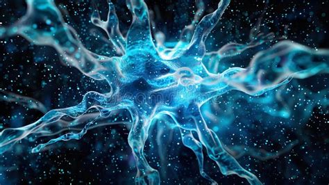 Dynamic Electric Blue Neural Network Pattern On A Dark Background Representing Energy