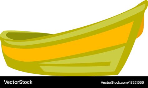 Yellow Cartoon Boat
