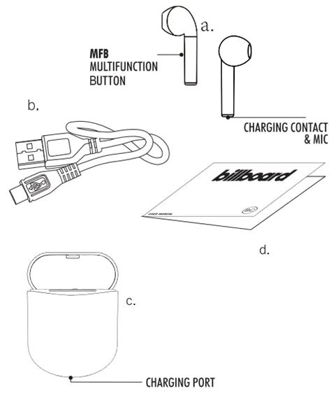 Billboard Kr745 True Wireless Earbuds User Manual