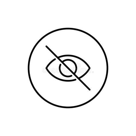 Sensitive Content Symbol Icon Social Media Element Stock Vector