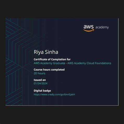 Aws Academy Cloud Foundations Riya Sinha