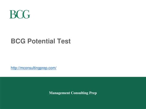 Bcg Potential Test Practice Sample Questions And Cases
