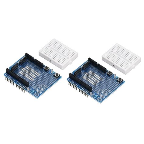 Fugacal 2 Sets Prototype Expansion Board Mini Breadboard Prototyping Development Module Kit 3‑5v