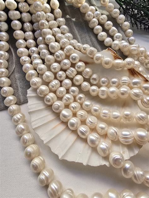 10 Mm Oval Doğal İnci Eminönü Boncuk