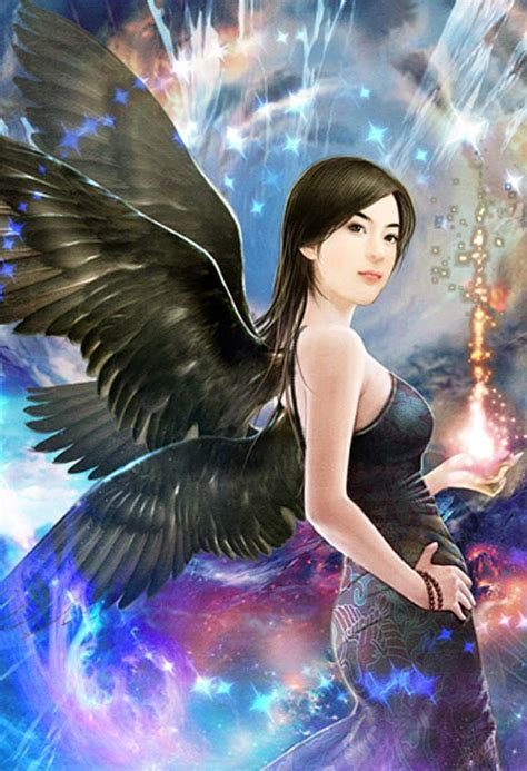 鸟人原画带翅膀的人天使原画来自cgbookcn 162 花瓣网