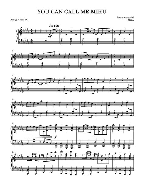 Miku Sheet Music Pdf