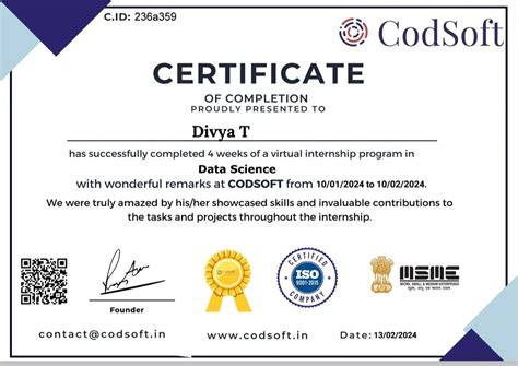 divya t on linkedin hello connections 😊 🚀excited to share my internship certificate at…