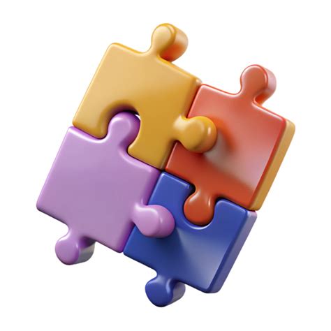 Beautiful Vintage Interlocking Puzzle Pieces Collaboration Unity And