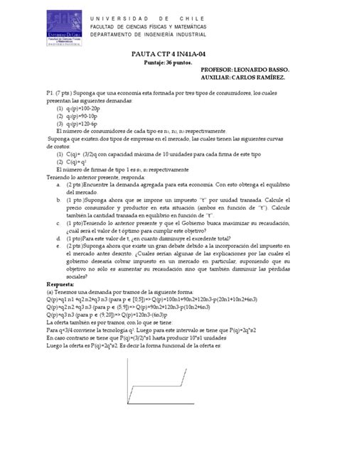 Pauta Ctp 4 Tarea Descargar Gratis Pdf Exterioridad Excedente