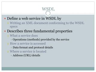 WSDL Services PPTX Web Development Internet
