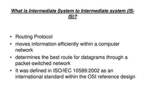 Ppt Intermediate System Powerpoint Presentation Free Download Id