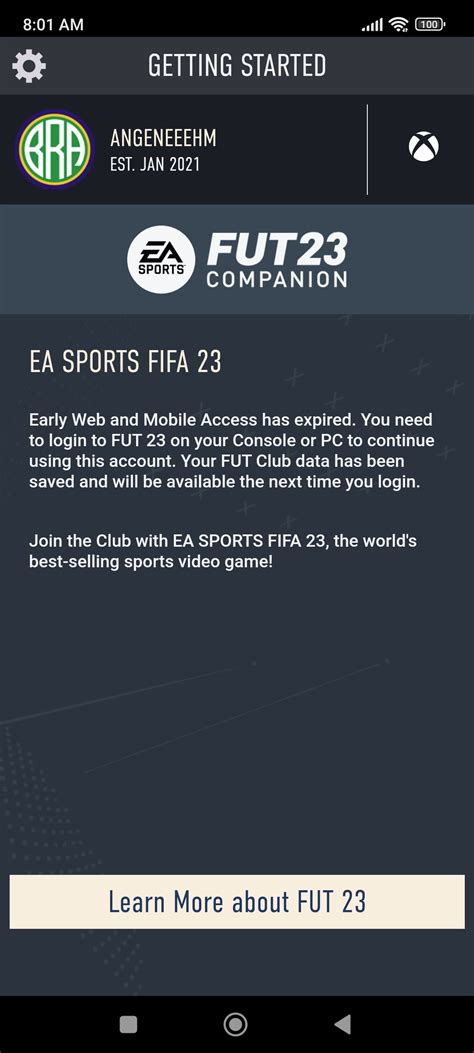 I Keep Getting This Error Ive Logged In And Out And Launched Fut 23 Like They Said But I Cant