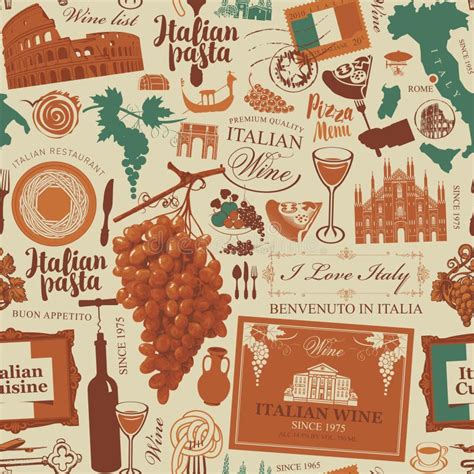Italian Theme Wallpaper Stock Illustrations 247 Italian Theme