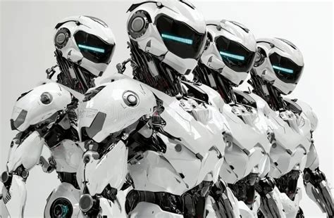 Robotic Arms Are Used In Semiconductor Manufacturing To Automate The Process Stock Image Image