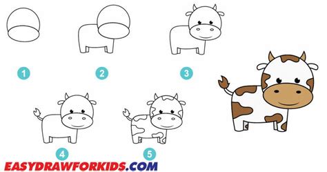 How To Draw A Cow