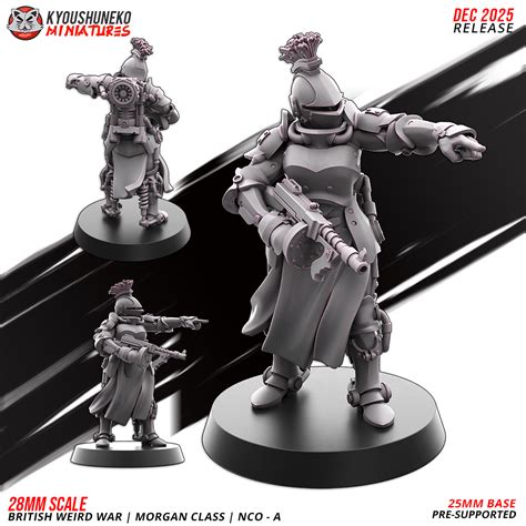 Nco A Morgan Class British Weird War Sci Fi Miniature 28mm