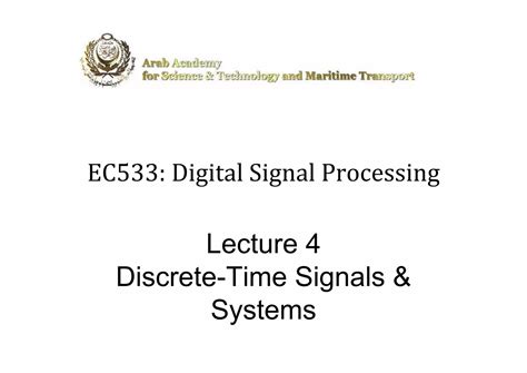 dsp u lec04 discrete time signals and systems pdf physics science