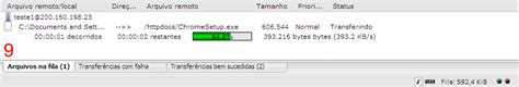 enviando arquivos via ftp usando filezilla tavola conectividade
